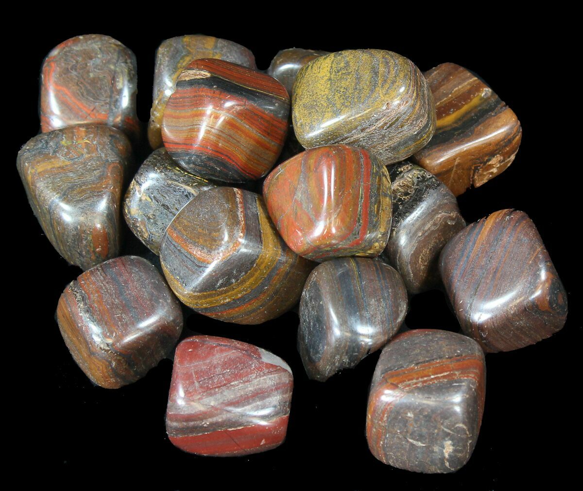 Bulk Polished Tiger Iron - 8oz. (~ 25pc.) For Sale - FossilEra.com