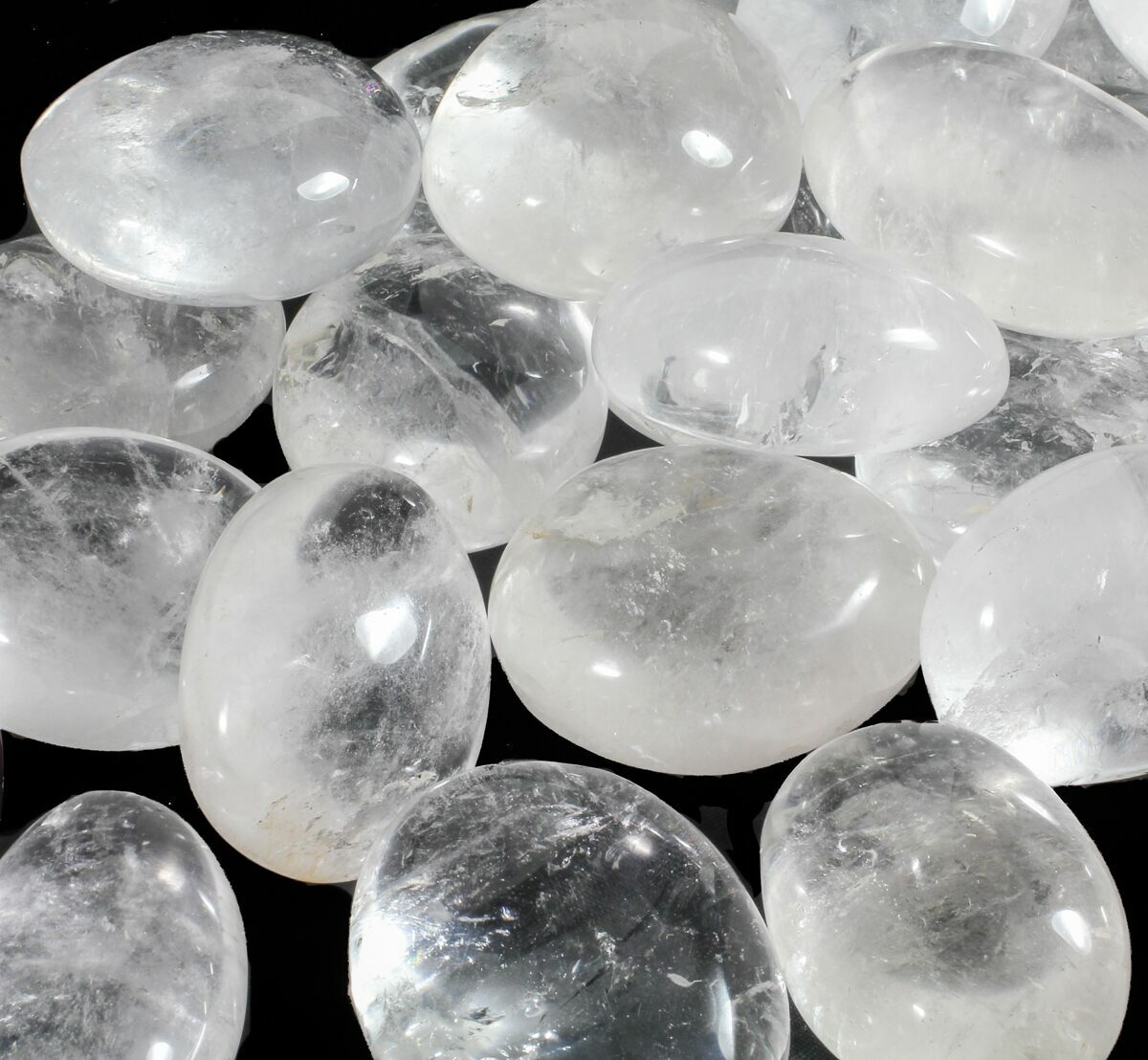 Bulk Polished Clear Quartz "Pebbles" - 10 Pack For Sale - FossilEra.com