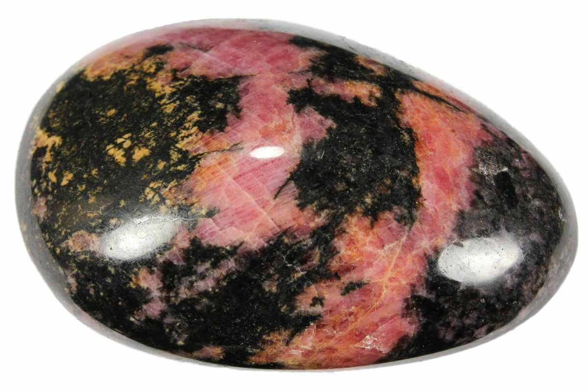 2" Polished Rhodonite Palm Stones For Sale - FossilEra.com