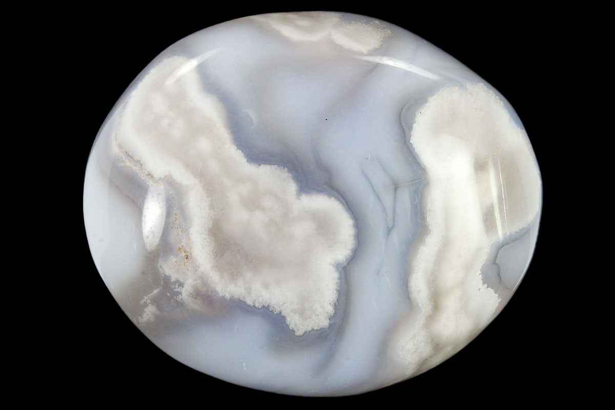 1.5 to 2" Polished Flower Agate Pebble - 1 Piece For Sale - FossilEra.com