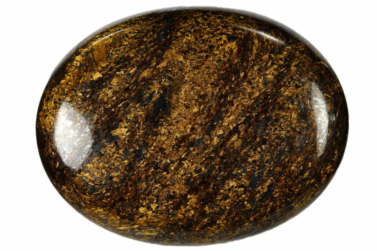 1.8" Polished Bronzite Pocket Stone For Sale - FossilEra.com