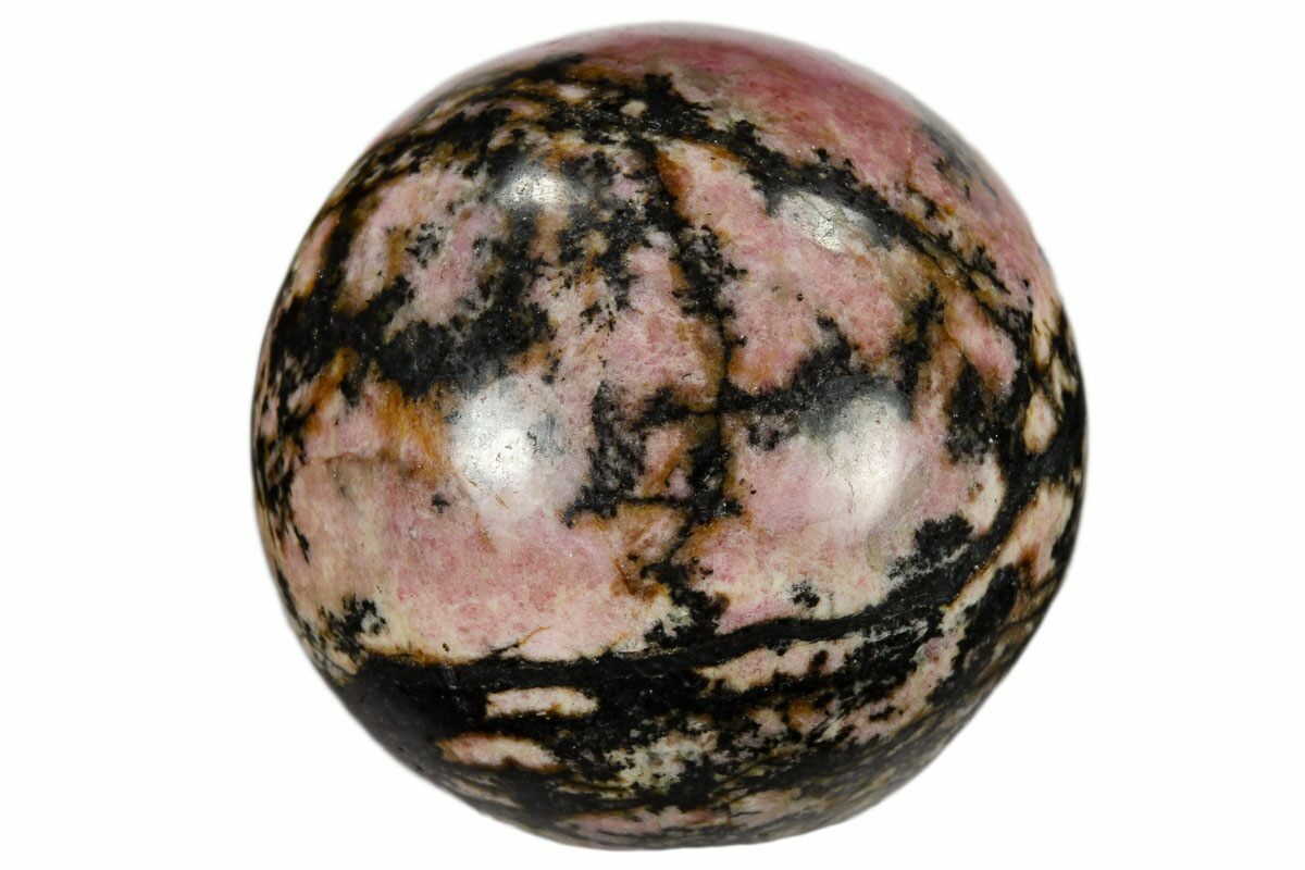 1.2" Polished Rhodonite Sphere For Sale - FossilEra.com