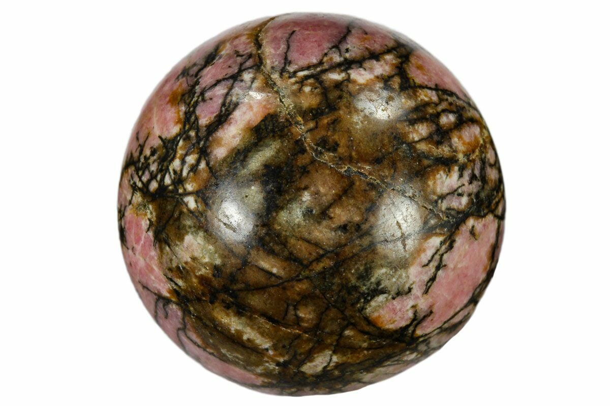 1.2" Polished Rhodonite Sphere For Sale - FossilEra.com