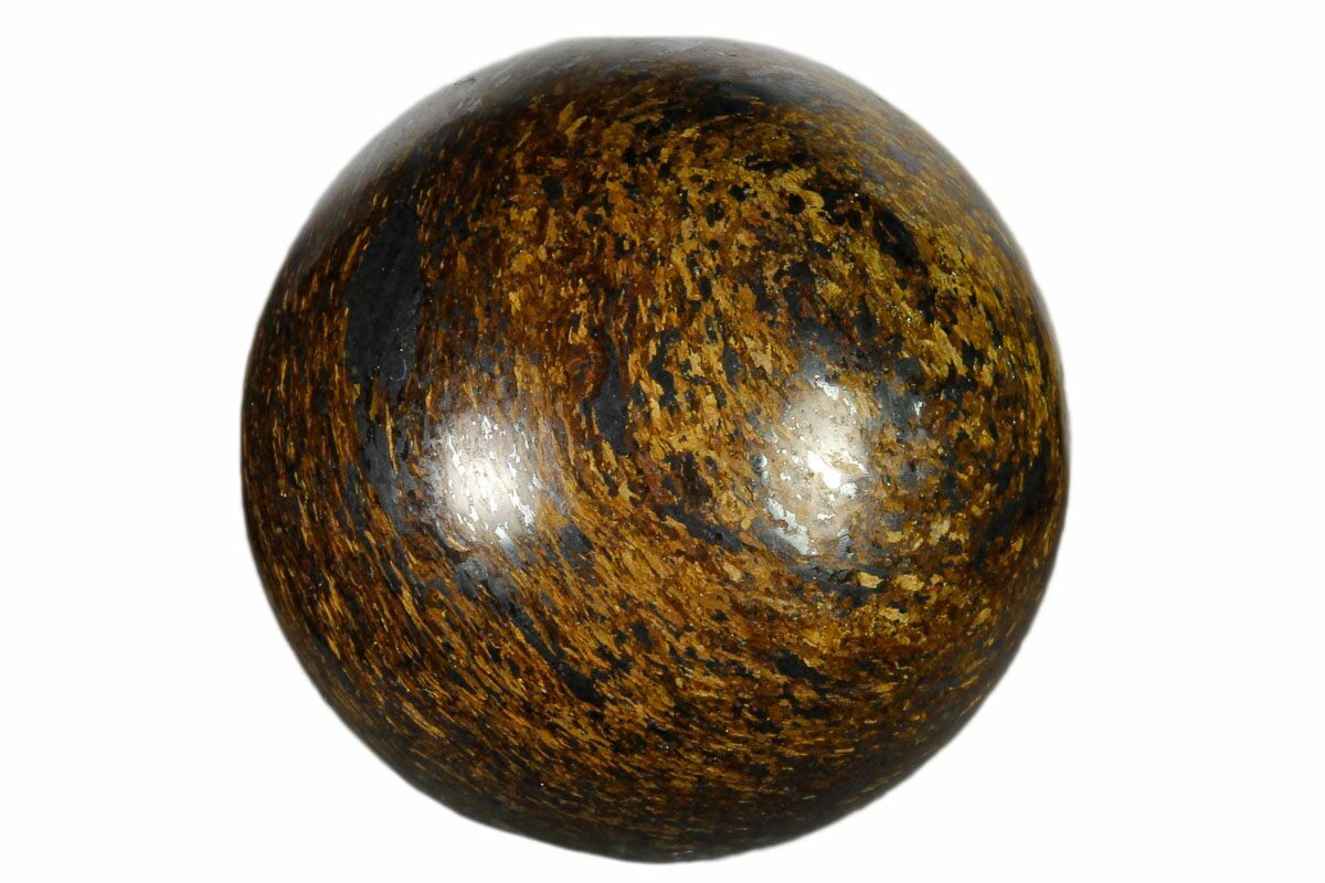 .8" Small, Polished Bronzite Sphere For Sale - FossilEra.com