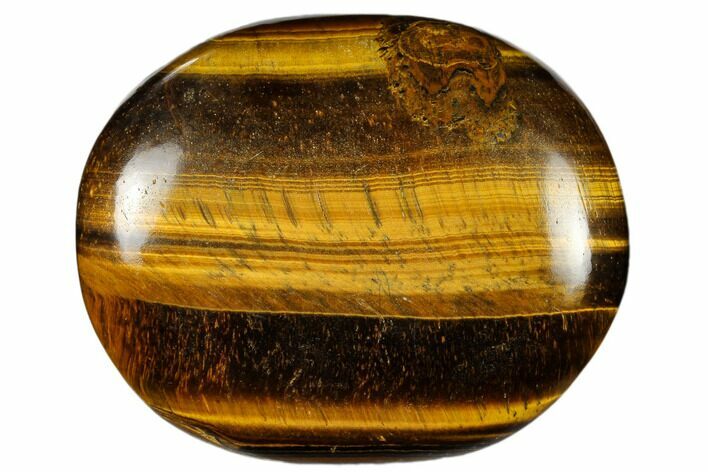 2 1/4 to 2 1/2" Polished Tiger's Eye Palm Stone For Sale - FossilEra.com