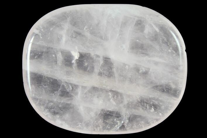 1.8" Polished Rose Quartz Flat Pocket Stone For Sale - FossilEra.com