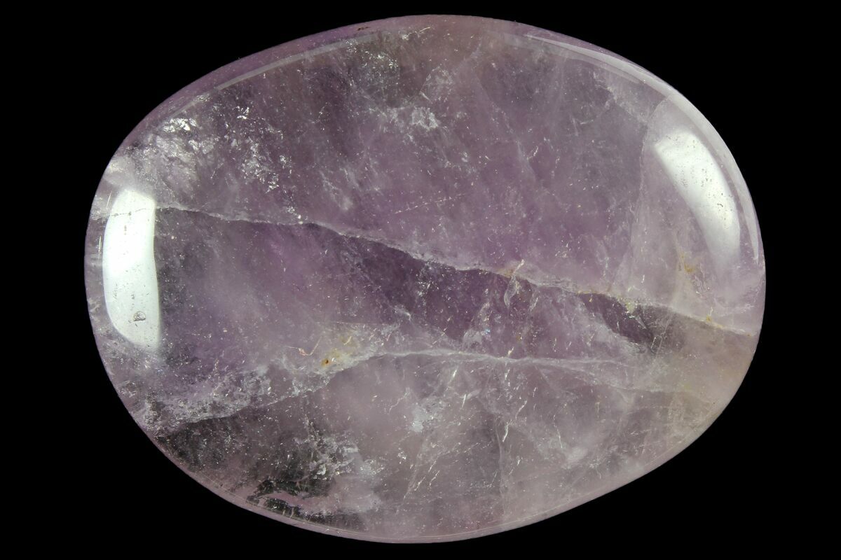 1.7" Polished Amethyst Flat Pocket Stones For Sale - FossilEra.com