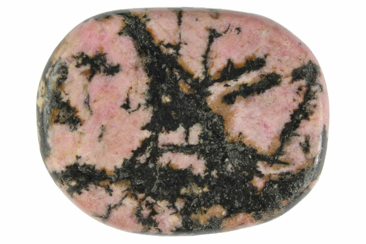 1.7" Polished Rhodonite Flat Pocket Stones For Sale - FossilEra.com