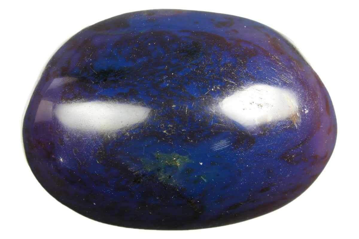Tumbled Indonesian Blue Amber (1 1/4" Size) - Fluorescent For Sale ...