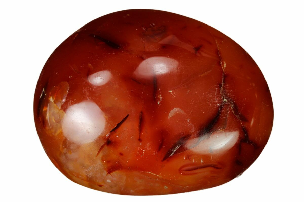 1.5" Vibrant Polished Carnelian Agate Stones For Sale - FossilEra.com