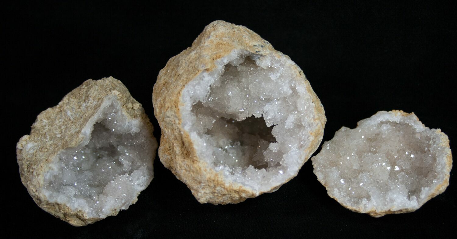 2" Quartz Geodes From Morocco - 3 Pack For Sale - FossilEra.com