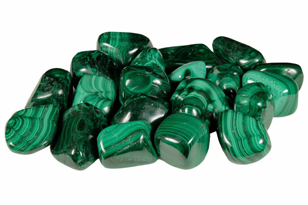 Tumbled Malachite Stones For Sale - FossilEra.com