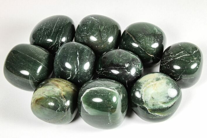 Large Tumbled Nephrite Jade Stones For Sale - FossilEra.com