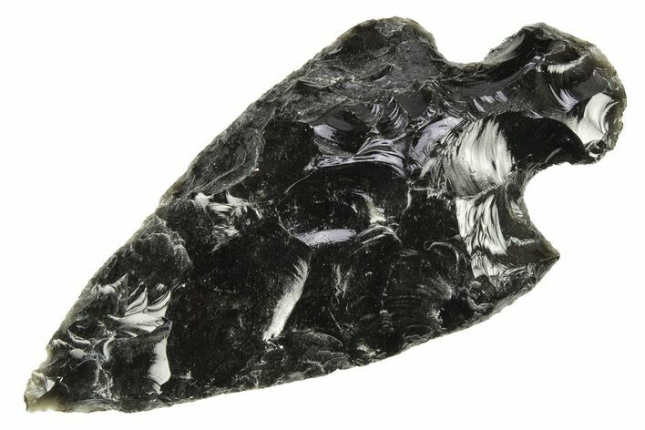5 1/2" Knapped Obsidian Spear Points For Sale - FossilEra.com
