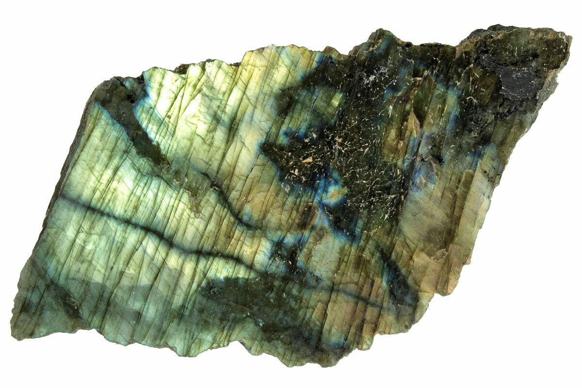 3"+ Single Side Polished Labradorite Pieces For Sale - FossilEra.com
