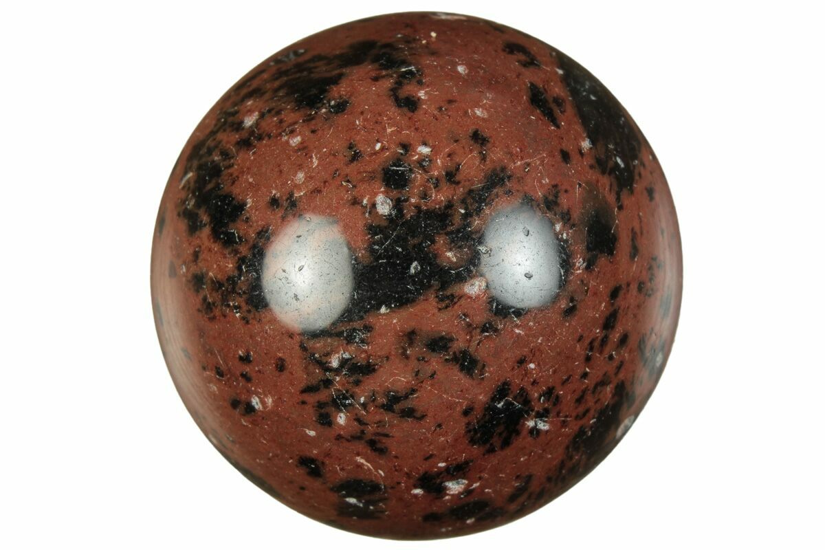 .9" Polished Mahogany Obsidian Spheres For Sale - FossilEra.com