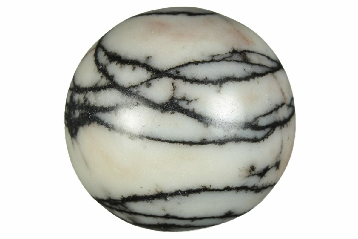 .9" Polished Zebra Jasper Sphere For Sale - FossilEra.com