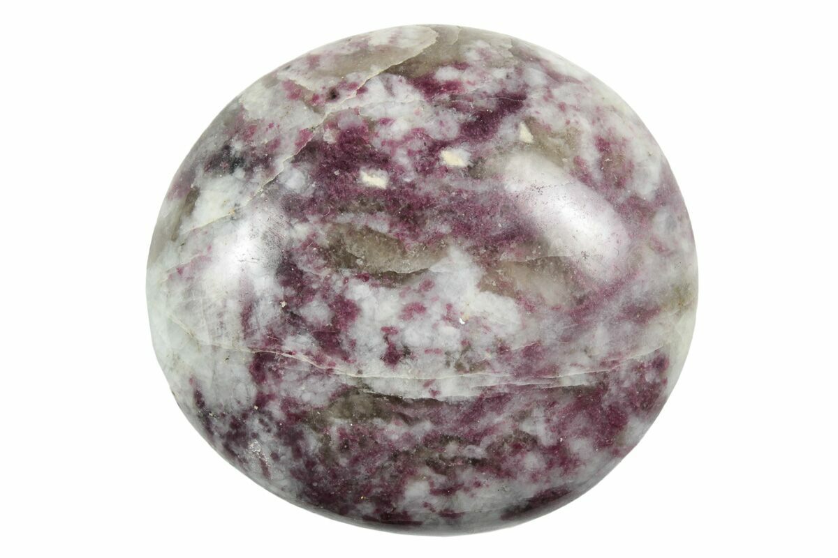 2" Polished Rubellite (Tourmaline) & Quartz Palm Stones For Sale ...