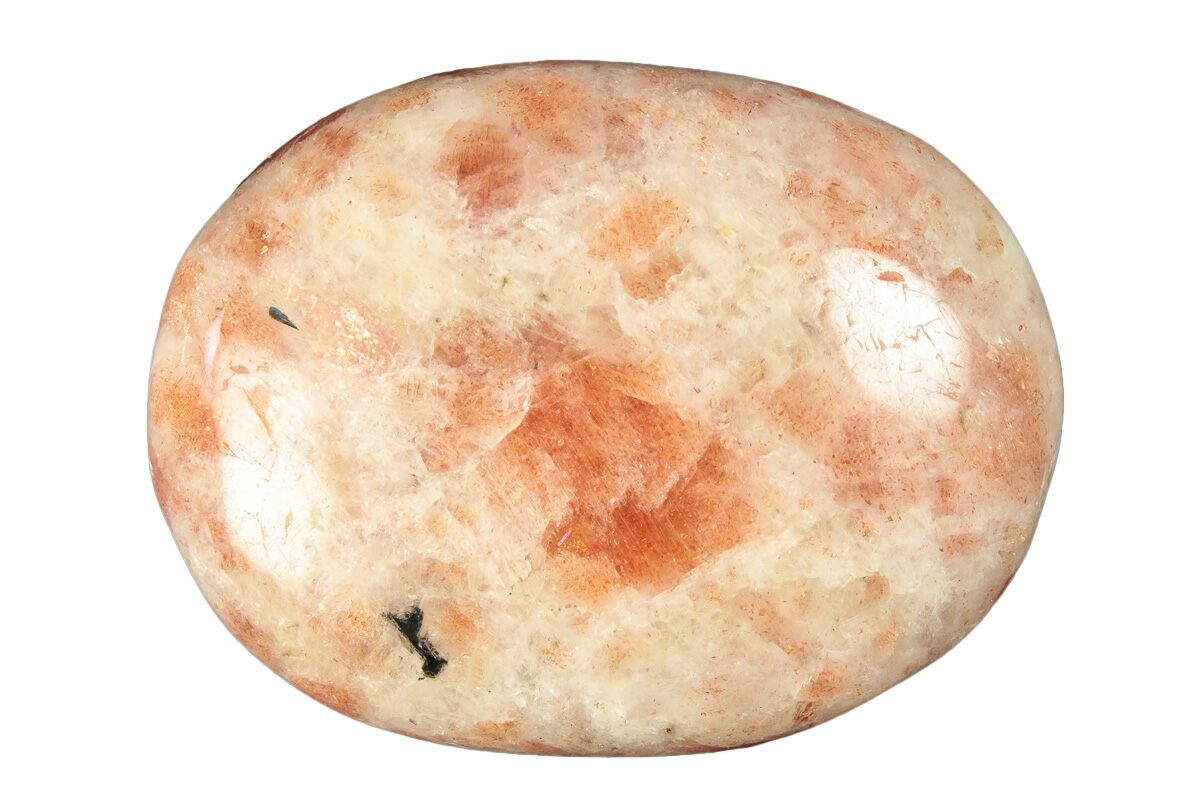 1.7" Polished Sunstone Pocket Stone For Sale - FossilEra.com