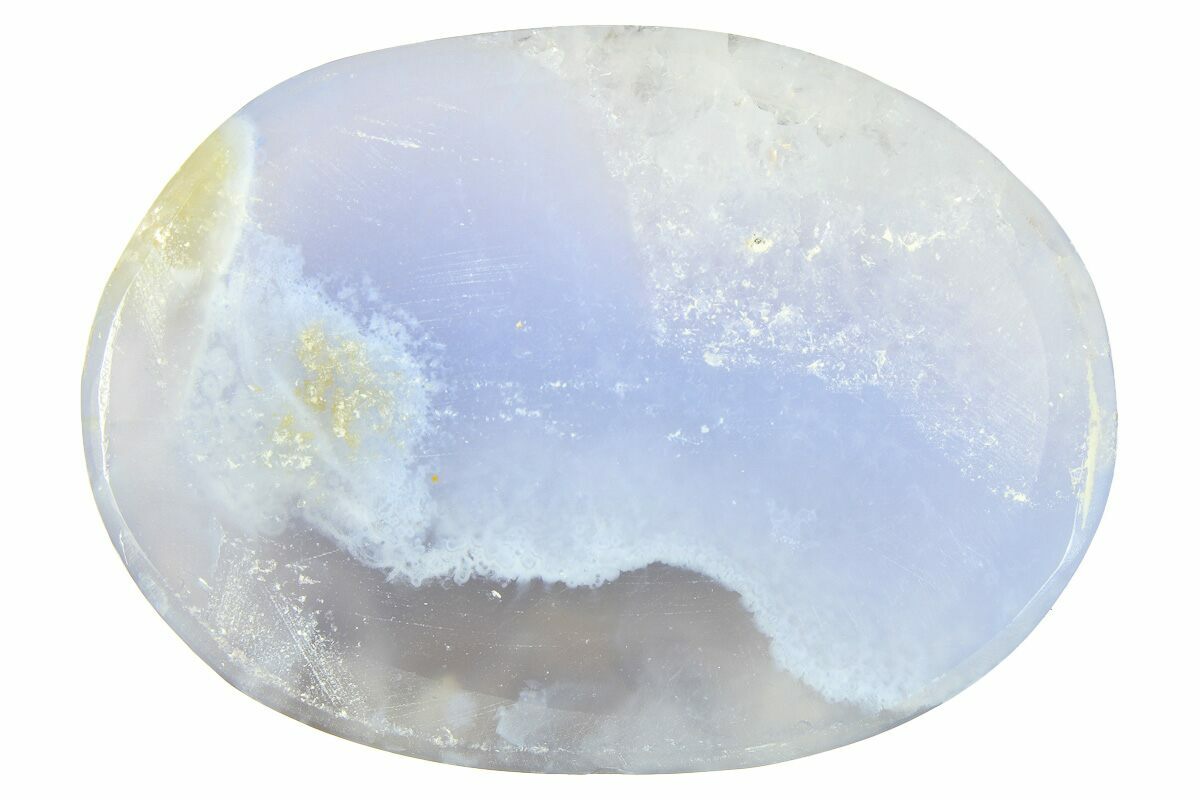 1.5" Polished Blue Lace Agate Worry Stones For Sale - FossilEra.com