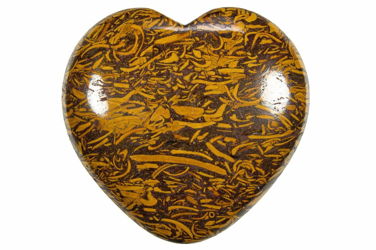 1.7" Polished Miriam Jasper (Calligraphy Stone) Hearts For Sale ...