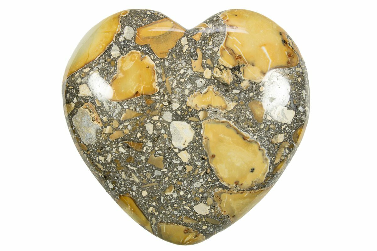 1.7" Polished Maligano Jasper Hearts - Indonesia For Sale - FossilEra.com