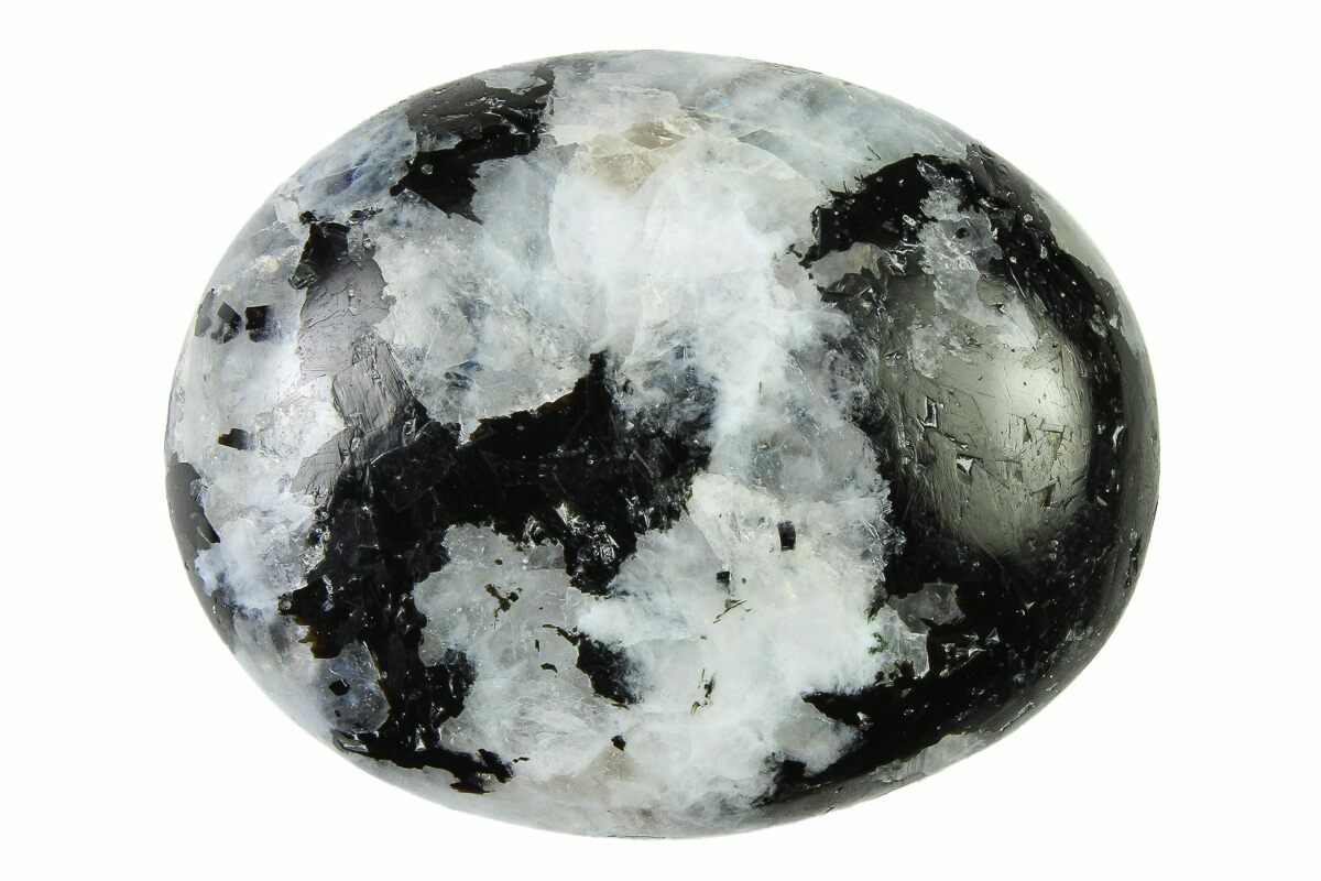 1.7" Polished Rainbow Moonstone Pocket Stone For Sale - FossilEra.com