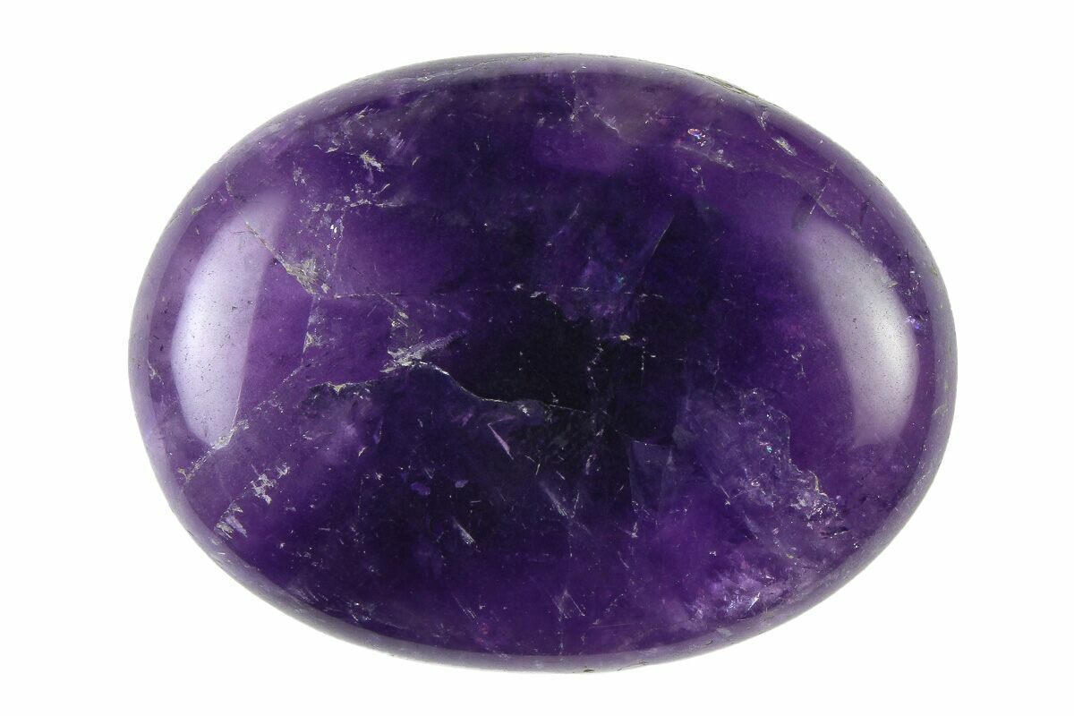 1.5" Polished, Deep Purple Amethyst Pocket Stone - Uruguay For Sale ...