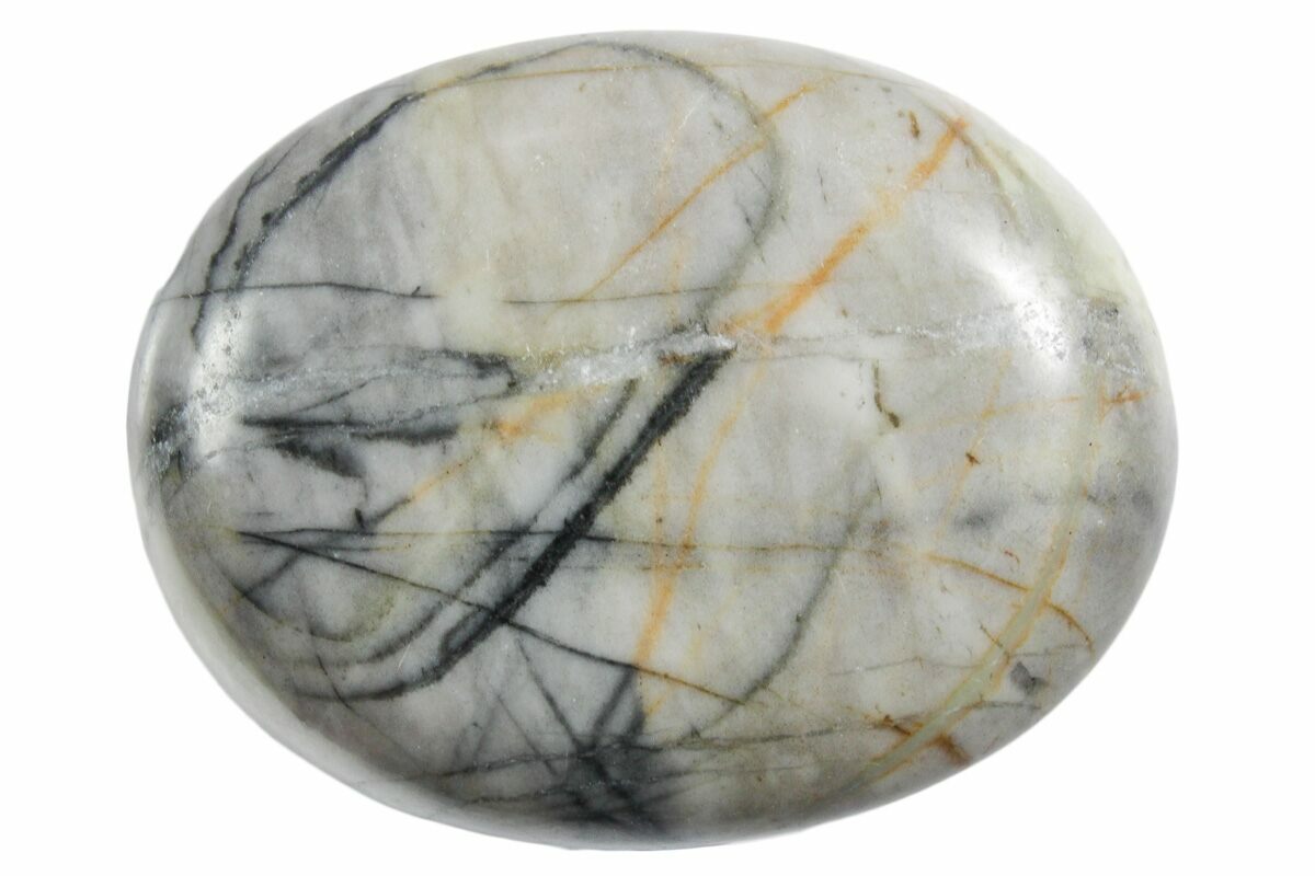 1.7" Polished Picasso Marble Pocket Stones For Sale - FossilEra.com