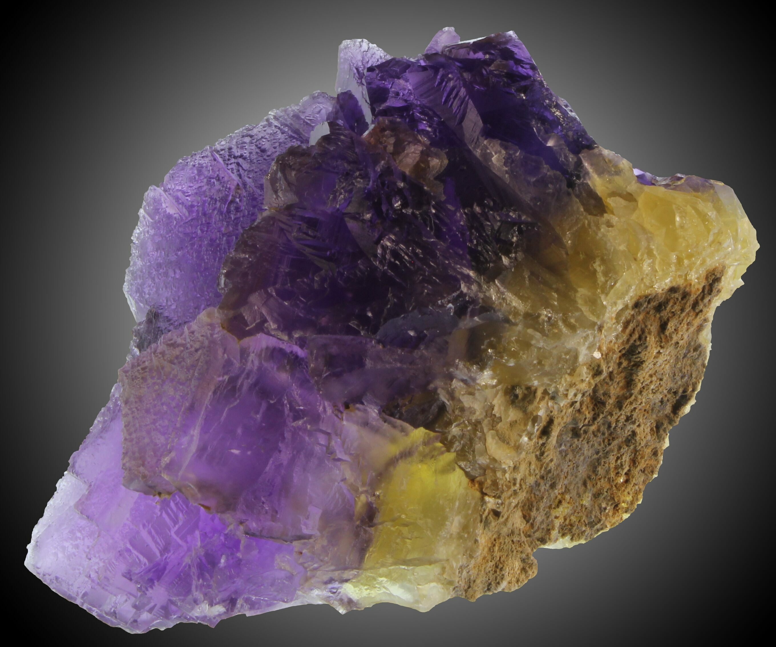 6.8" Cubic Purple/Yellow Fluorite - Cave-in-Rock, Illinois For Sale ...
