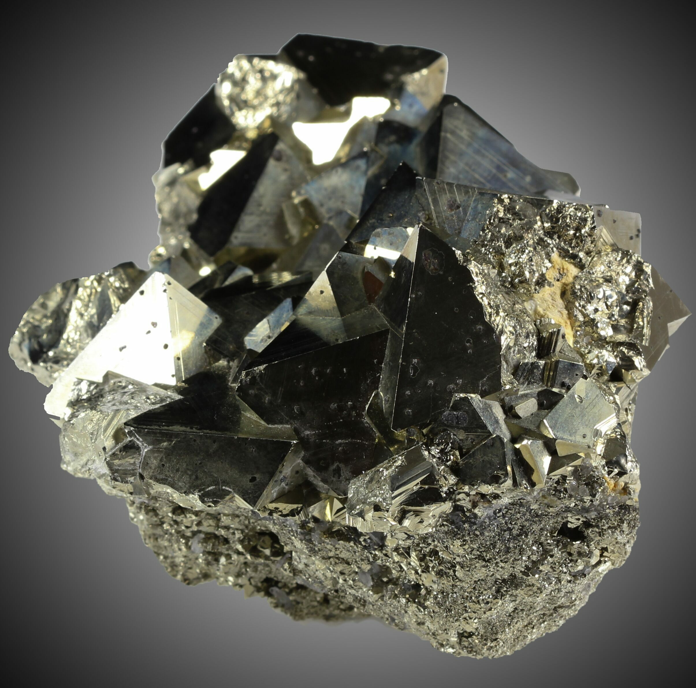 5.4" Pyritohedral Pyrite Cluster - Peru For Sale (#31032) - FossilEra.com