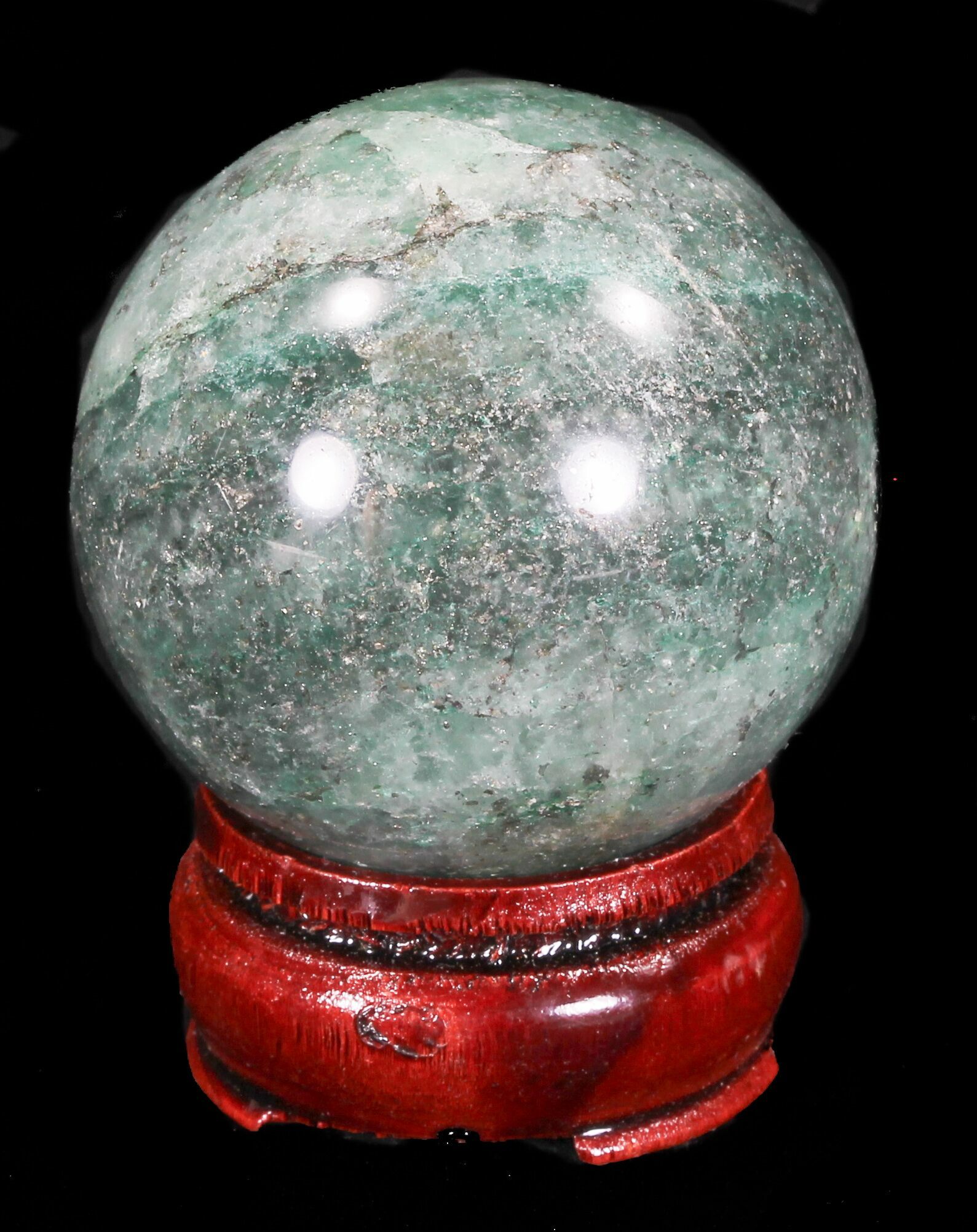 2.12" Aventurine (Green Quartz) Sphere - Glimmering For Sale (#32140 ...