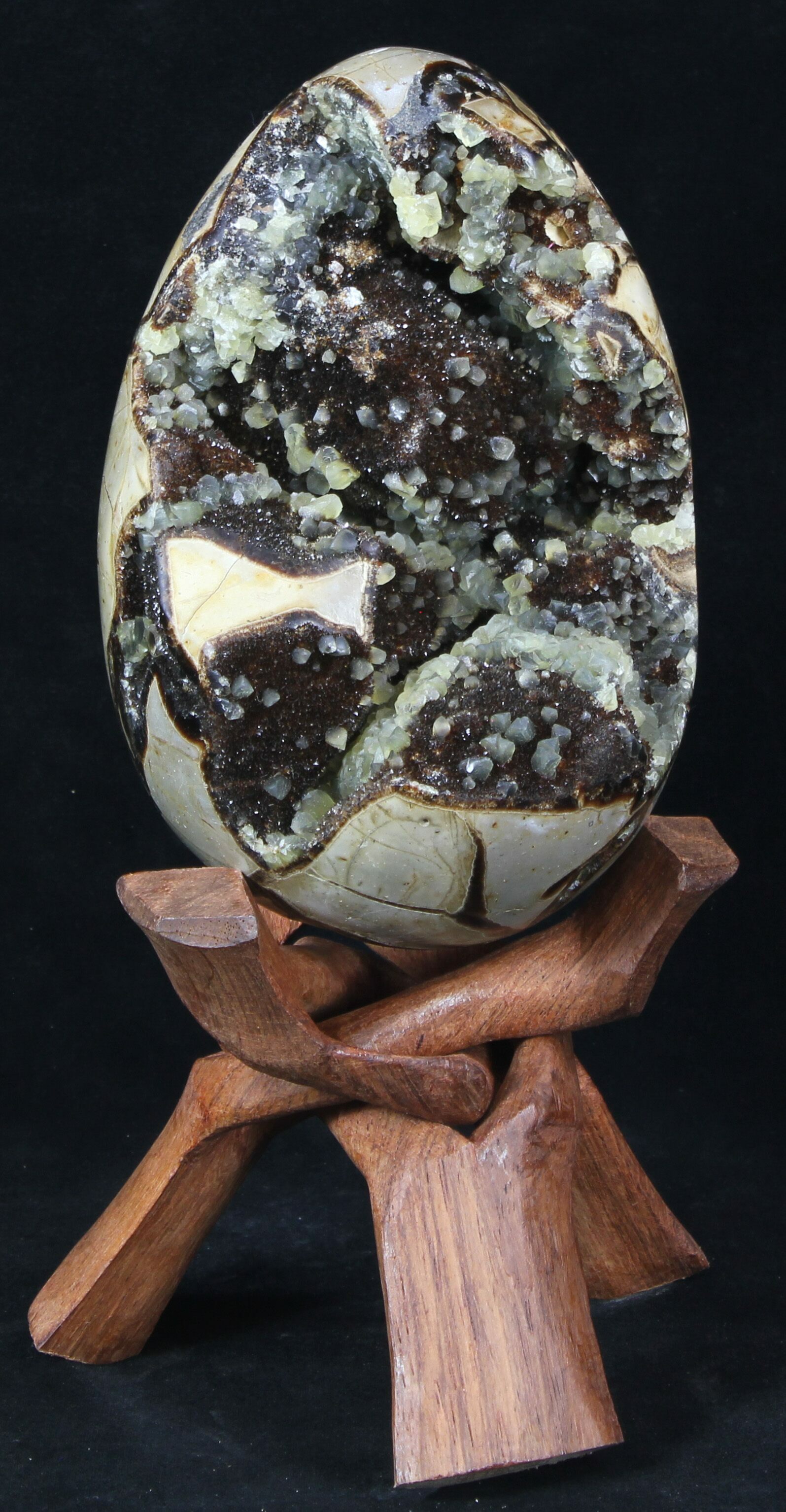 6" Septarian "Dragon Egg" Geode With Calcite Crystals For Sale (#33496 ...