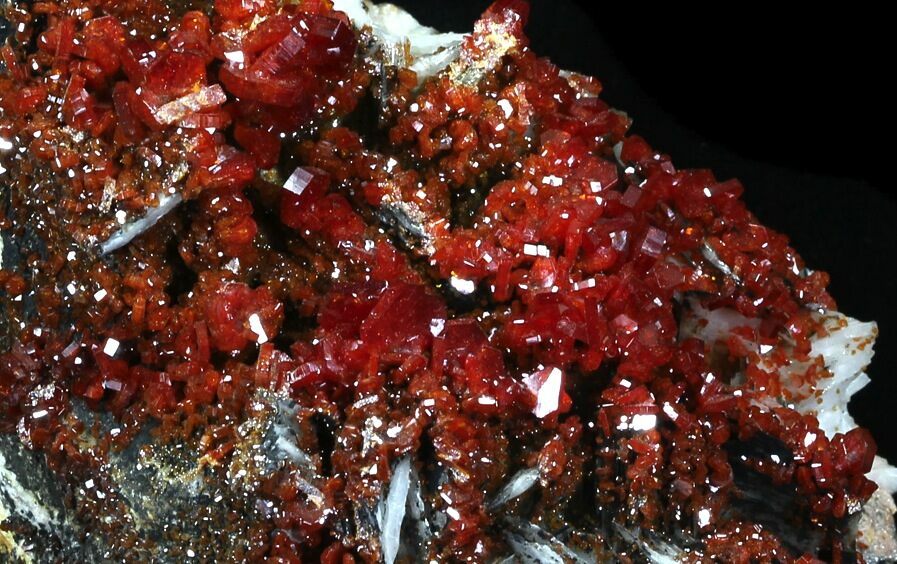 Huge 5.1" Deep Red Vanadinite Crystal Cluster - Morocco For Sale ...
