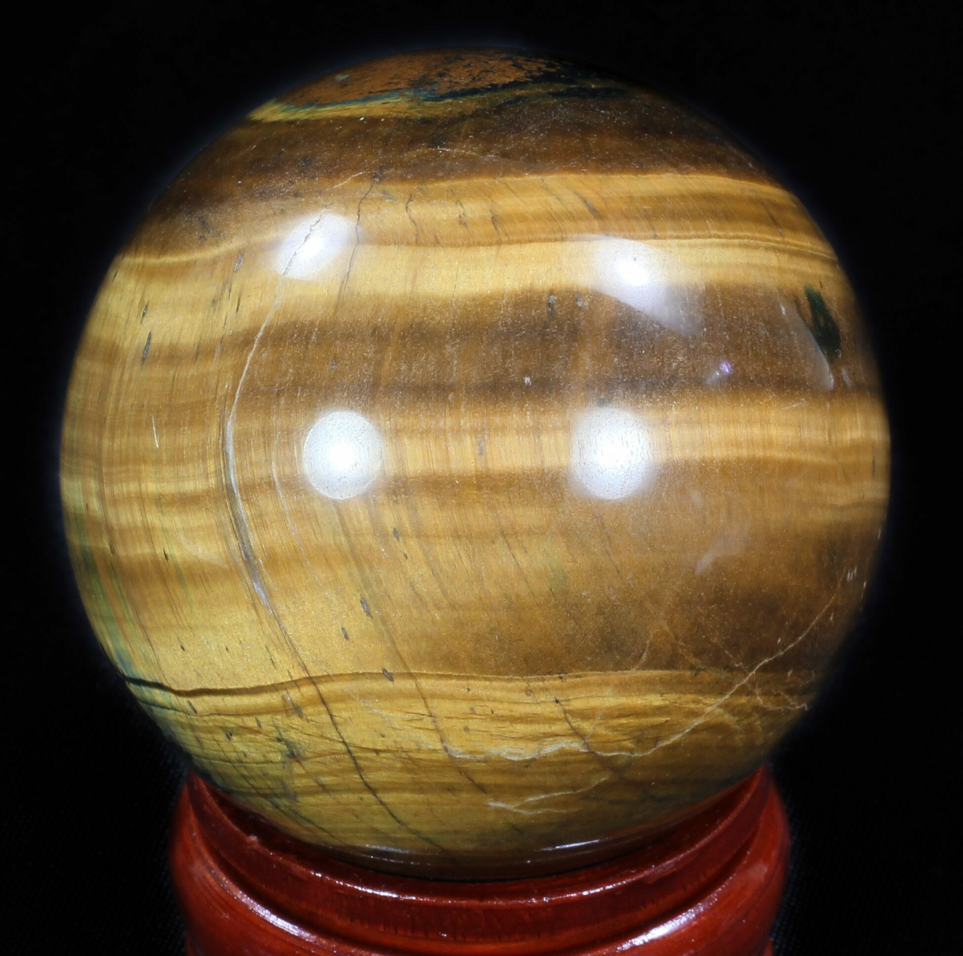 Top Quality 2.75" Polished Tiger Iron (Tiger's Eye) Sphere For Sale ...