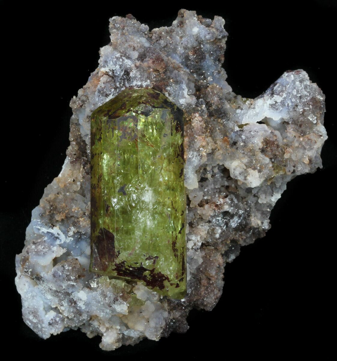 2.06" Apatite Crystal In Matrix - Durango, Mexico For Sale (#33844 ...