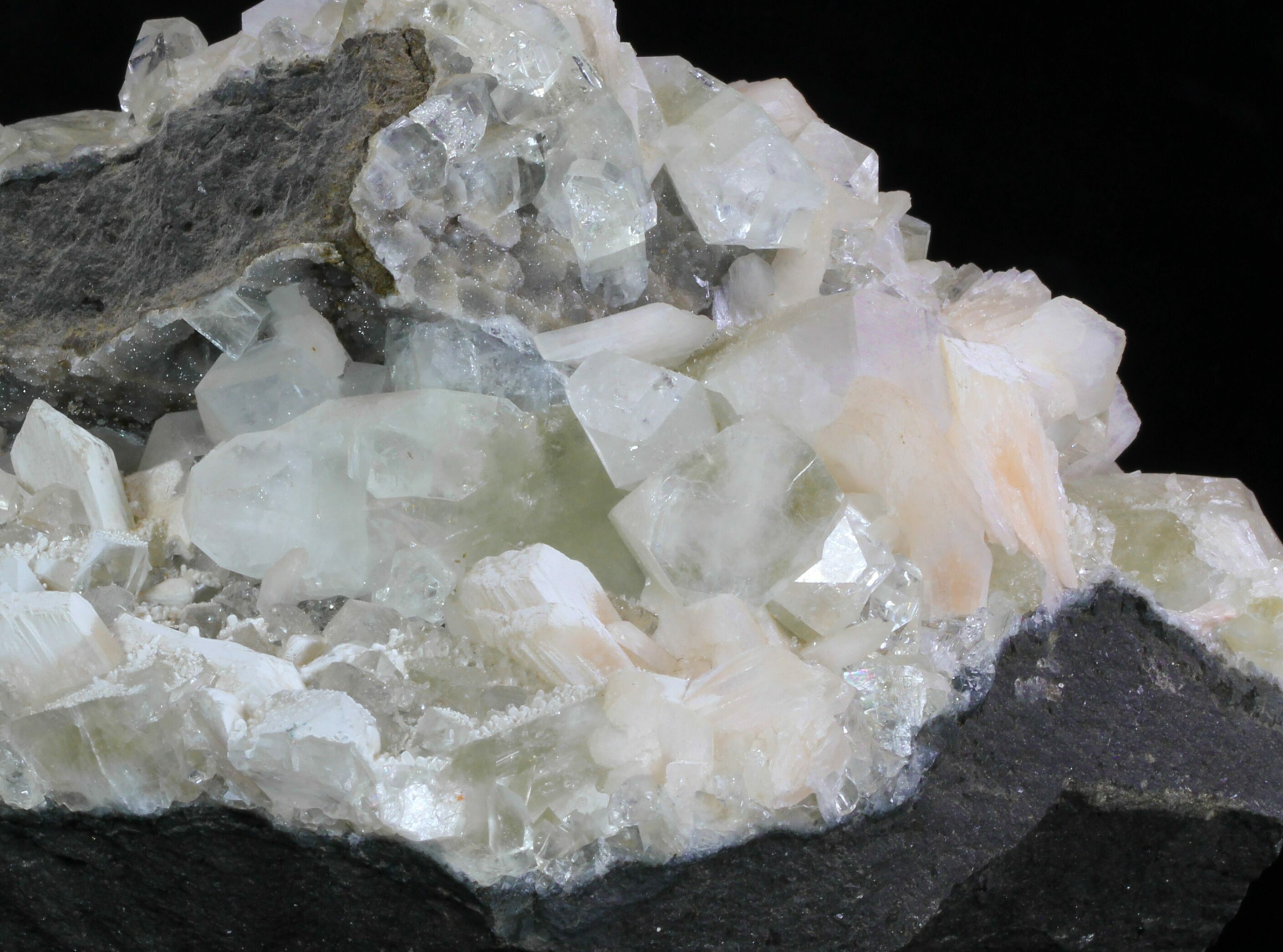 9.8" Peach Stilbite & Apophyllite Crystal Cluster For Sale (#33922 ...