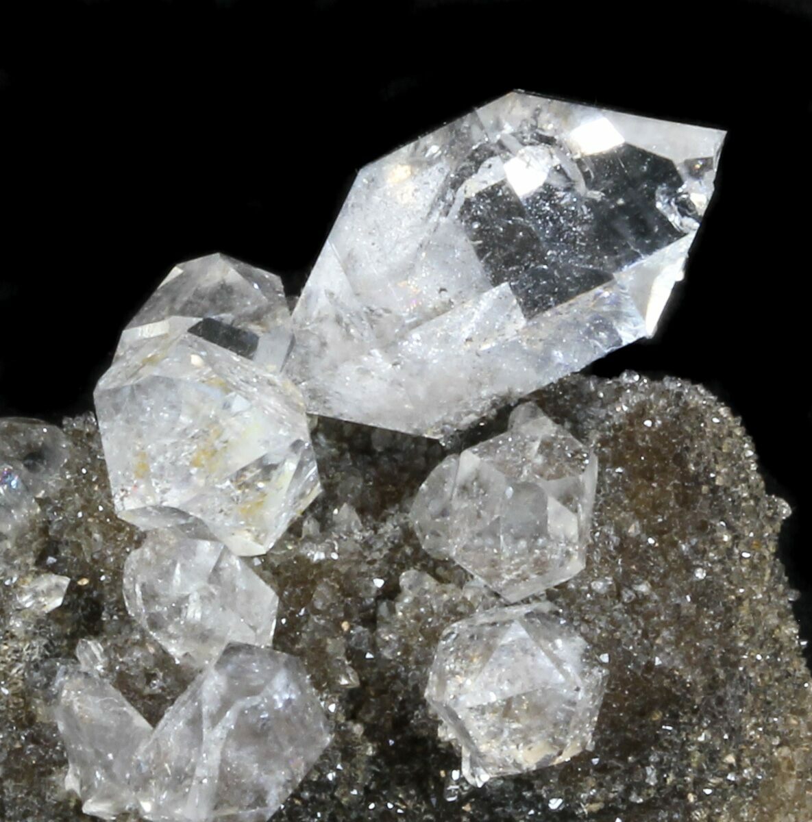 Exceptional Herkimer Diamond Cluster On Druzy Quartz For Sale (#34053 ...