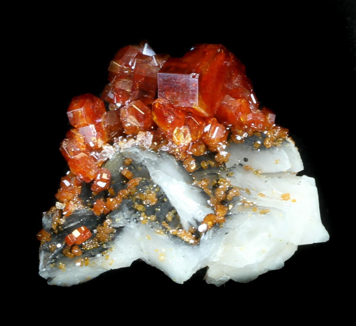 Miniature Red Vanadinite Crystal Cluster - Morocco For Sale (#34455 ...