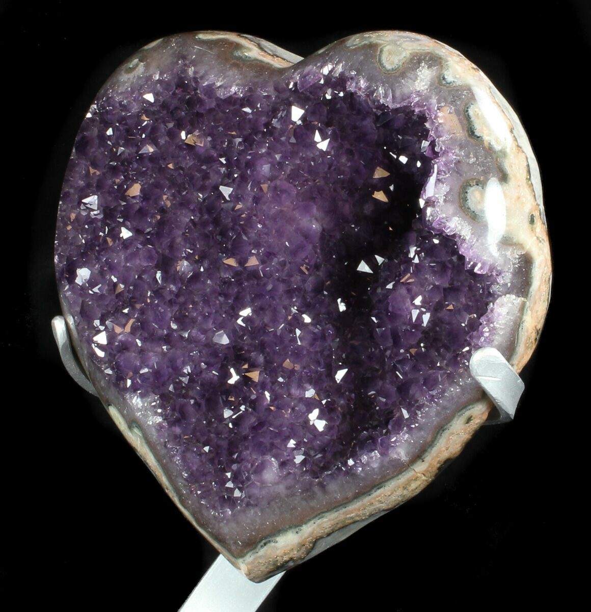 8.3" Amethyst Crystal Heart On Stand - Stunning For Sale (#36417 ...