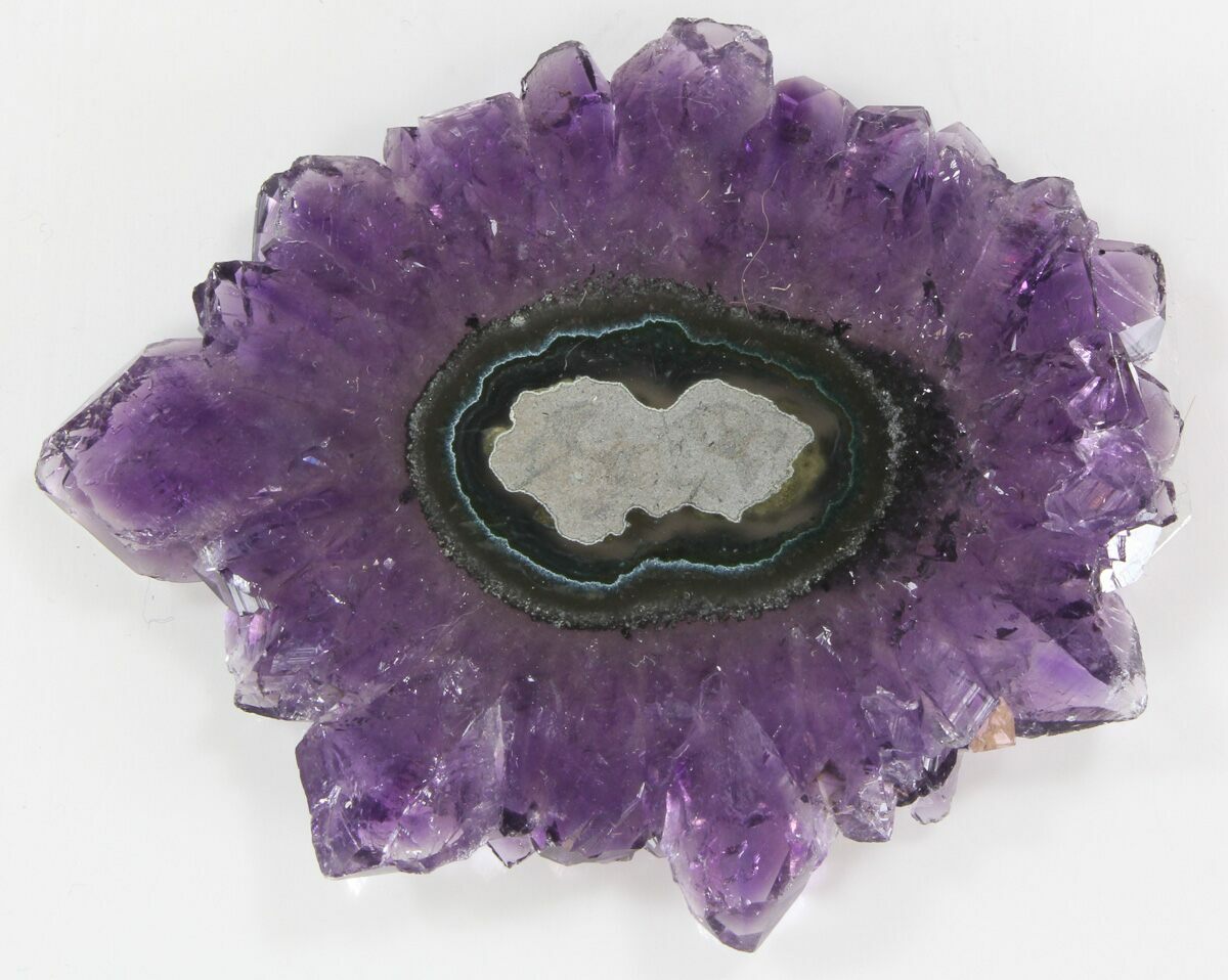 2.65" Amethyst Stalactite Slice - Uruguay For Sale (#36534) - FossilEra.com