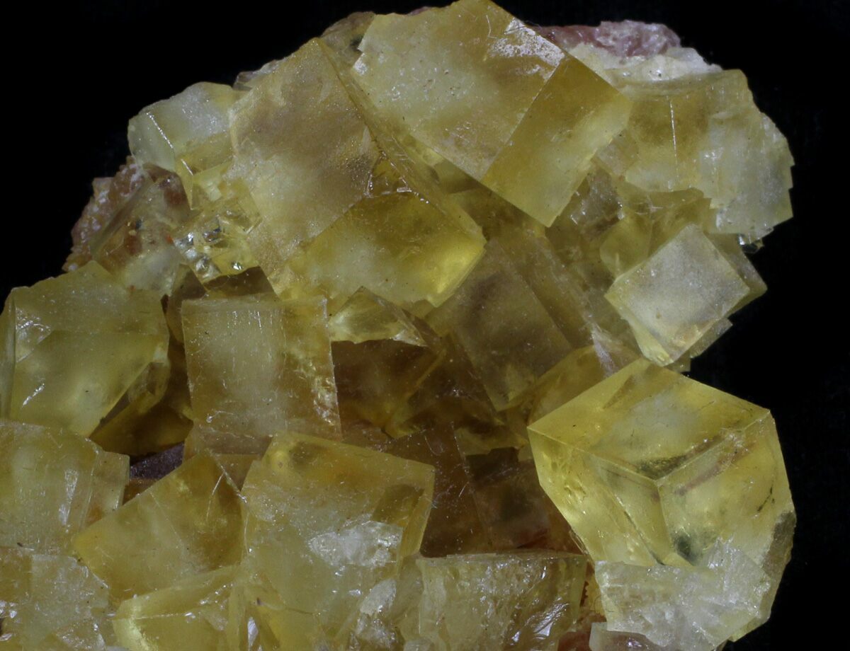 2.65" Lustrous, Yellow Cubic Fluorite Crystals - Morocco For Sale ...