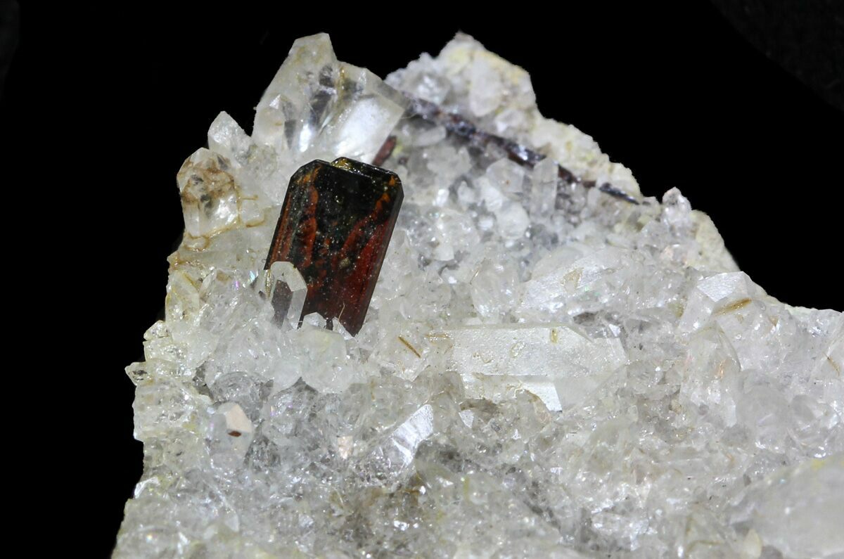 Tabular Brookite Crystals with Quartz - Pakistan For Sale (#38653 ...