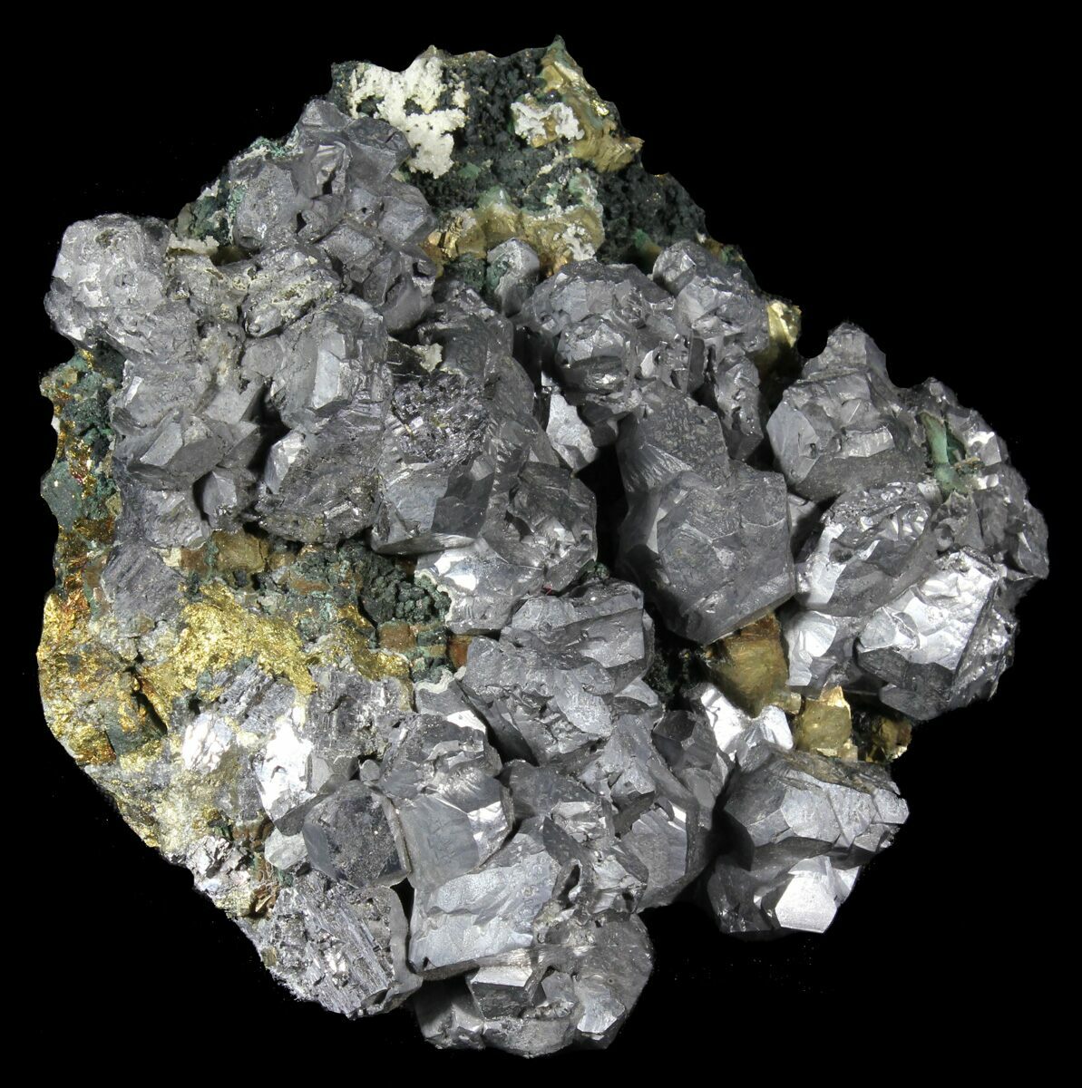 4.8" Cubo-Octahedral Galena With Pyrite - Morocco For Sale (#39167 ...