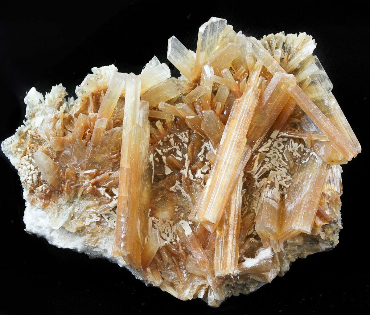 3.4" Red-Orange Selenite Crystals on Matrix - Mexico For Sale (#45192 ...