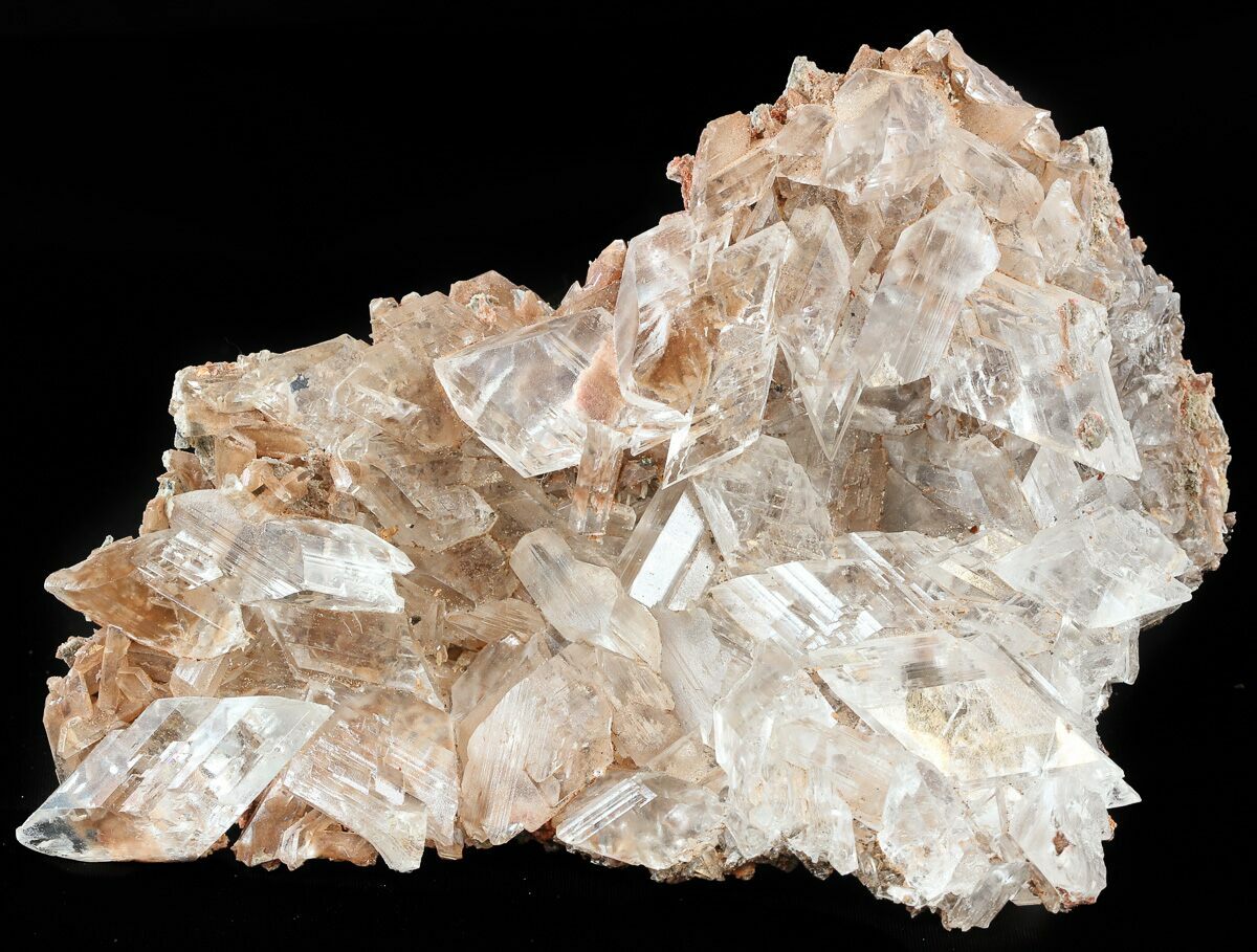 8.1" Transparent Selenite Crystal Cluster on Matrix - Mexico For Sale ...