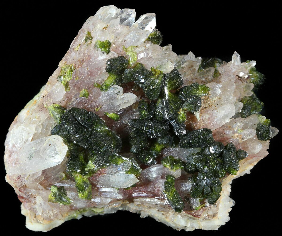 1.9" Lustrous, Epidote Crystal Cluster with Quartz - Morocco For Sale ...