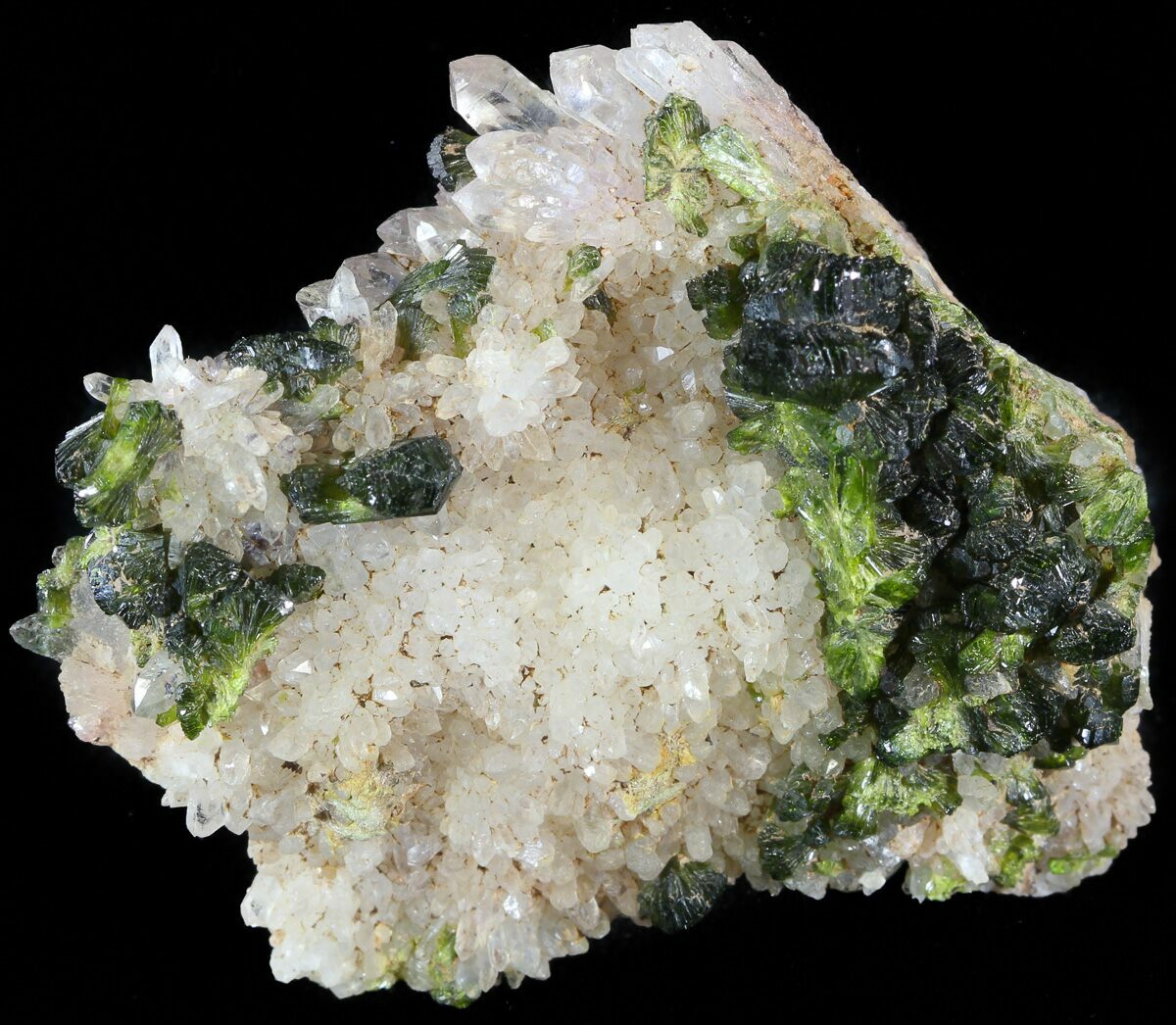 1.9" Lustrous, Epidote Crystal Cluster with Quartz - Morocco For Sale ...