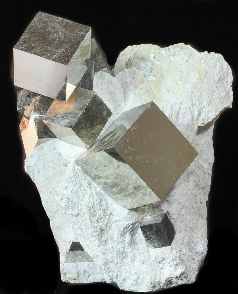 Museum Quality Pyrite Cube Cluster In Matrix - Spain For Sale (#50697 ...