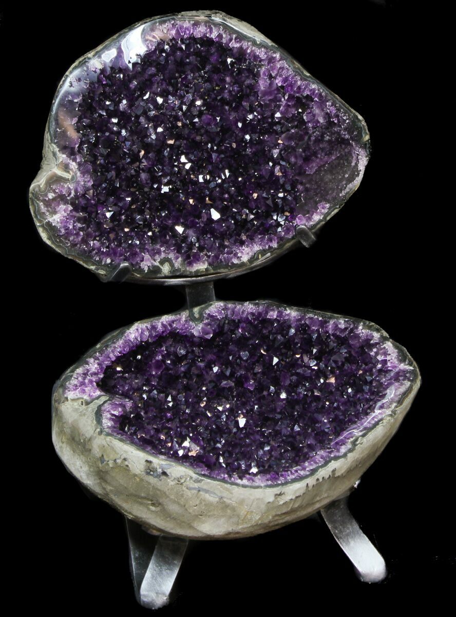 Amazing Amethyst Geode Display On Stand - Spectacular For Sale (#50981 ...